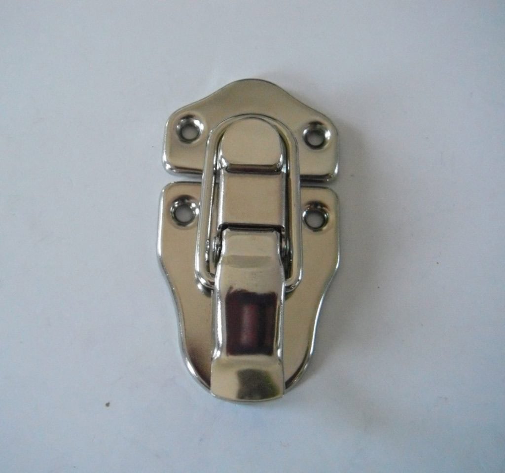 Nickel Gibson, Fender+others case latch, 2 hole top, draw latch LARGE ...